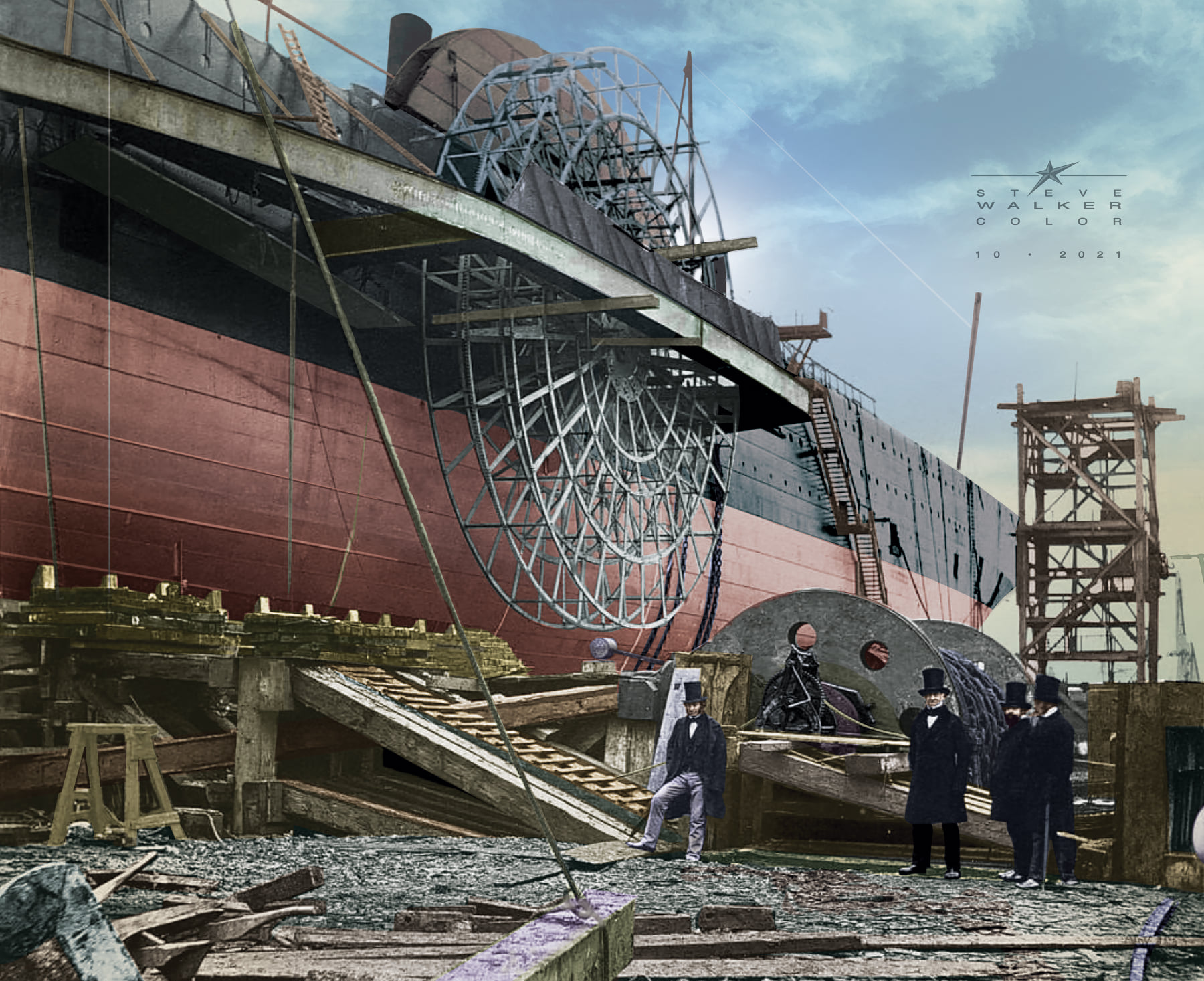 No.1 Leviathan launched in 1858 | The World's Passenger Ships