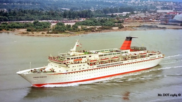 No.1050 Cunard Conquest launched 1975 | The World's Passenger Ships