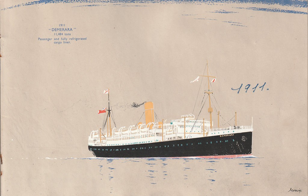 No.181 Demerara launched in 1911 | The World's Passenger Ships
