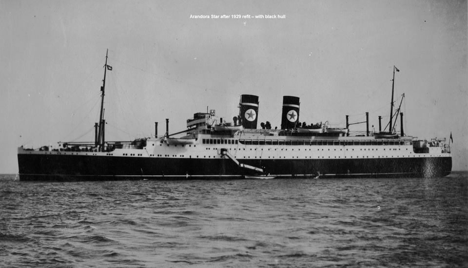 No.449 Arandora launched in 1927 | The World's Passenger Ships