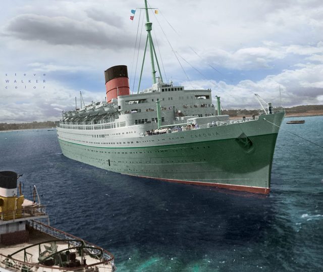 No.761 Caronia launched in 1947 | The World's Passenger Ships