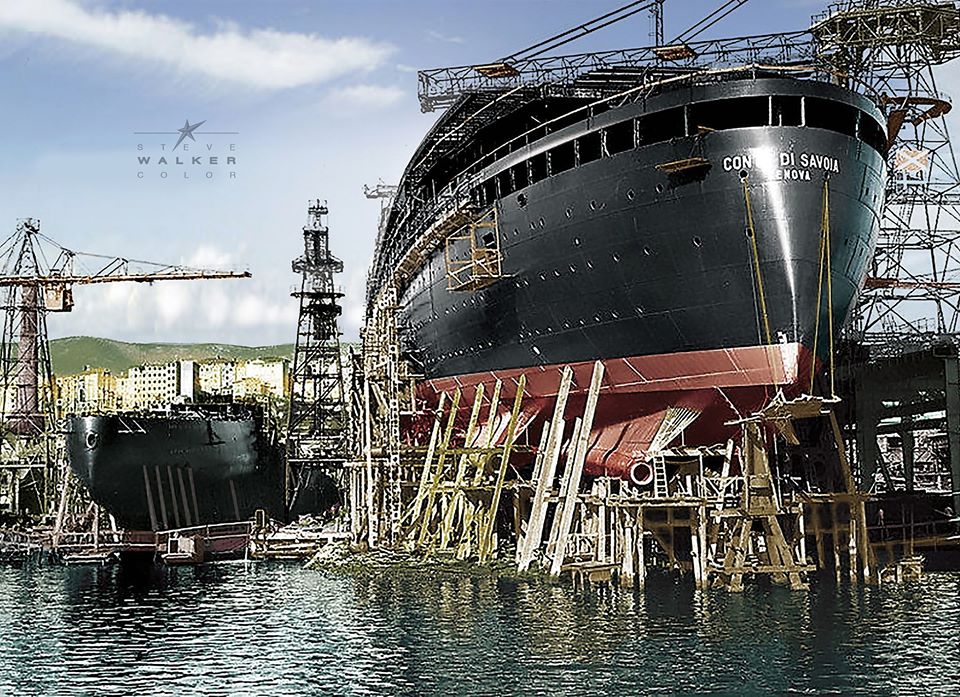 No. 549 Conte di Savoia launched in 1931 | The World's Passenger Ships