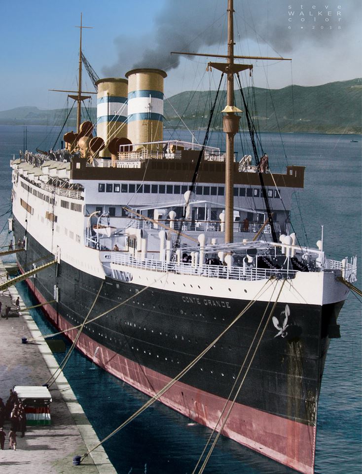 No.455 Conte Grande launched in 1927 | The World's Passenger Ships