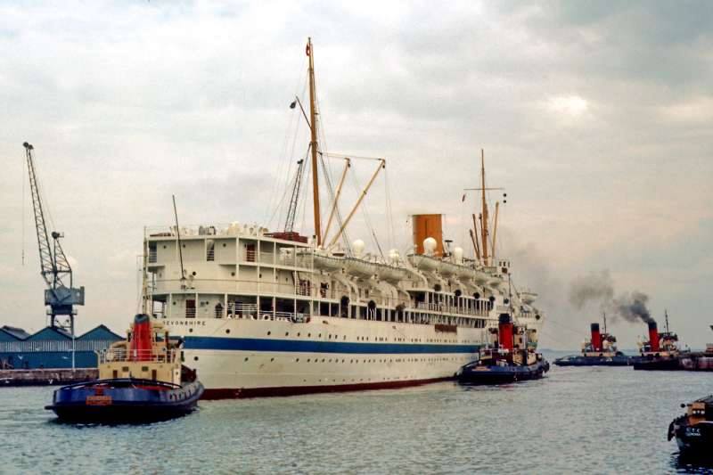 No.594 Devonshire launched in 1938 | The World's Passenger Ships