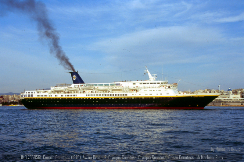 No.1042 Cunard Countess launched in 1974 | The World's Passenger Ships
