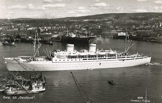 No.603 Oslofjord launched in 1937 | The World's Passenger Ships