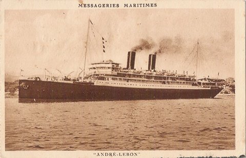 No.224 André Lebon launched in 1913 | The World's Passenger Ships
