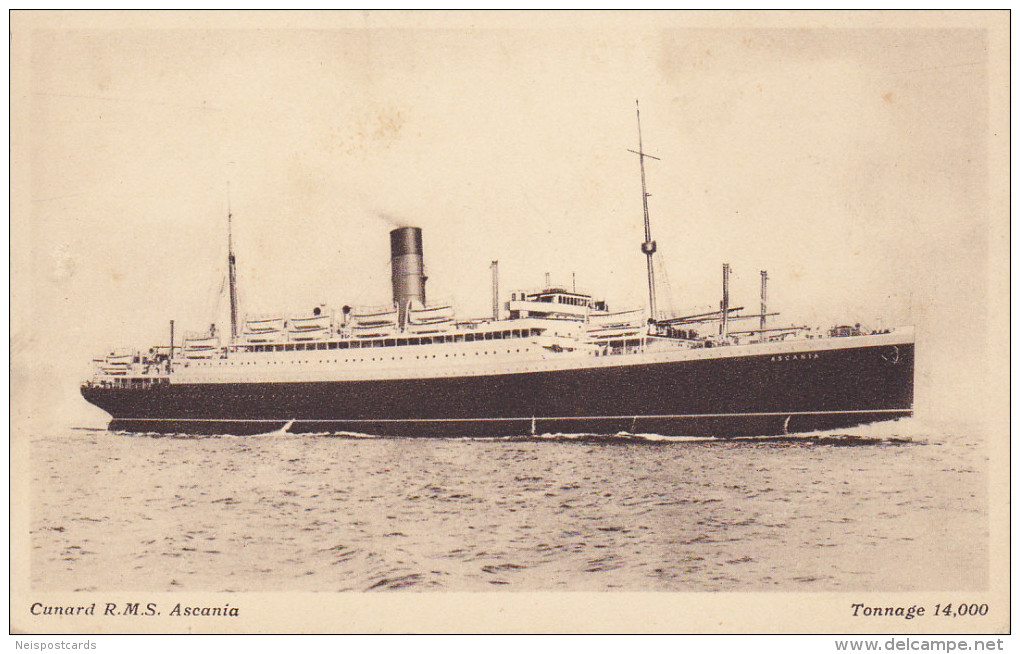 No.390 Ascania launched in 1923 | The World's Passenger Ships