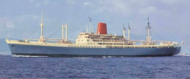 No.899 Argentina Maru launched in 1958 | The World's Passenger Ships