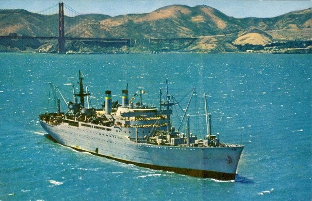 No.797 President Jackson launched in1950 | The World's Passenger Ships