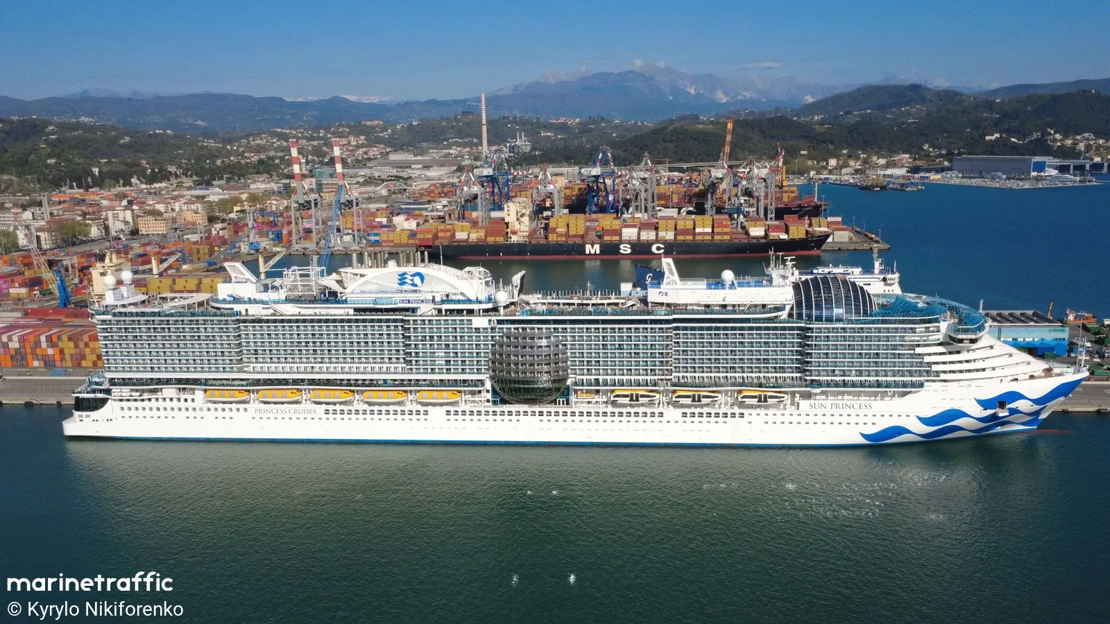 No.2055 Sun Princess floated out 9 Mar 2023 | The World's Passenger Ships