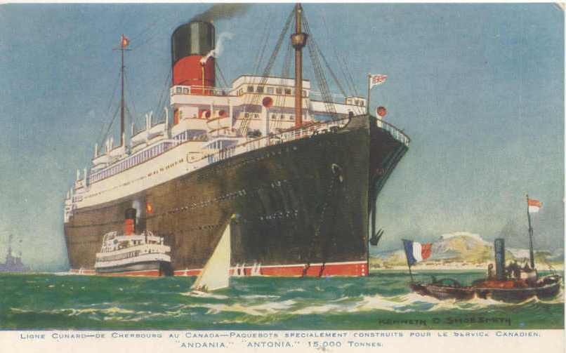 No.340 Andania launched in 1921 | The World's Passenger Ships