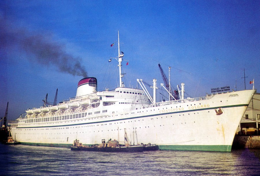 No.859 Cristoforo Colombo launched in 1953 | The World's Passenger Ships