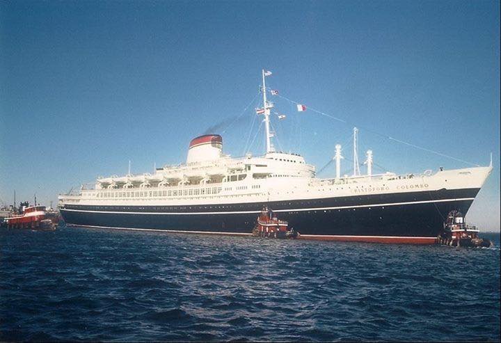 No.859 Cristoforo Colombo launched in 1953 | The World's Passenger Ships