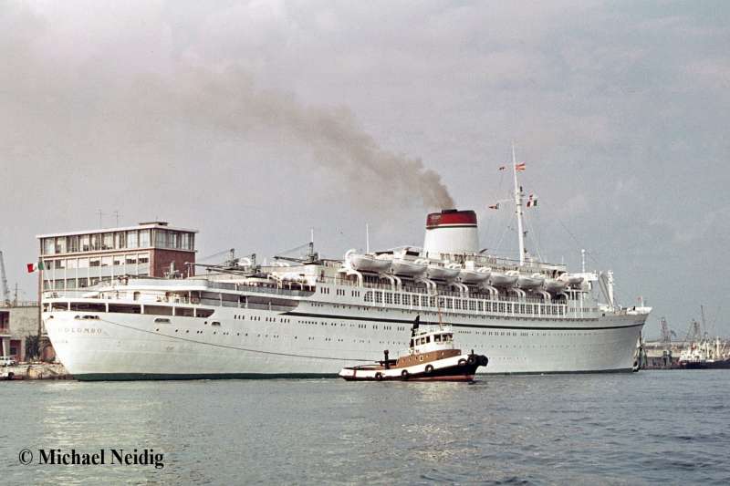 No.859 Cristoforo Colombo launched in 1953 | The World's Passenger Ships