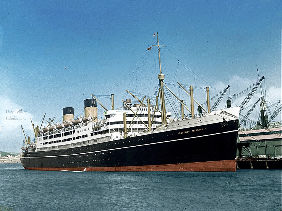 No.613 Dominion Monarch launched in 1938 | The World's Passenger Ships