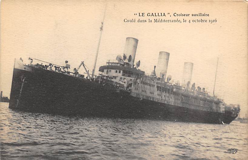 No.209 Gallia launched 1913 | The World's Passenger Ships