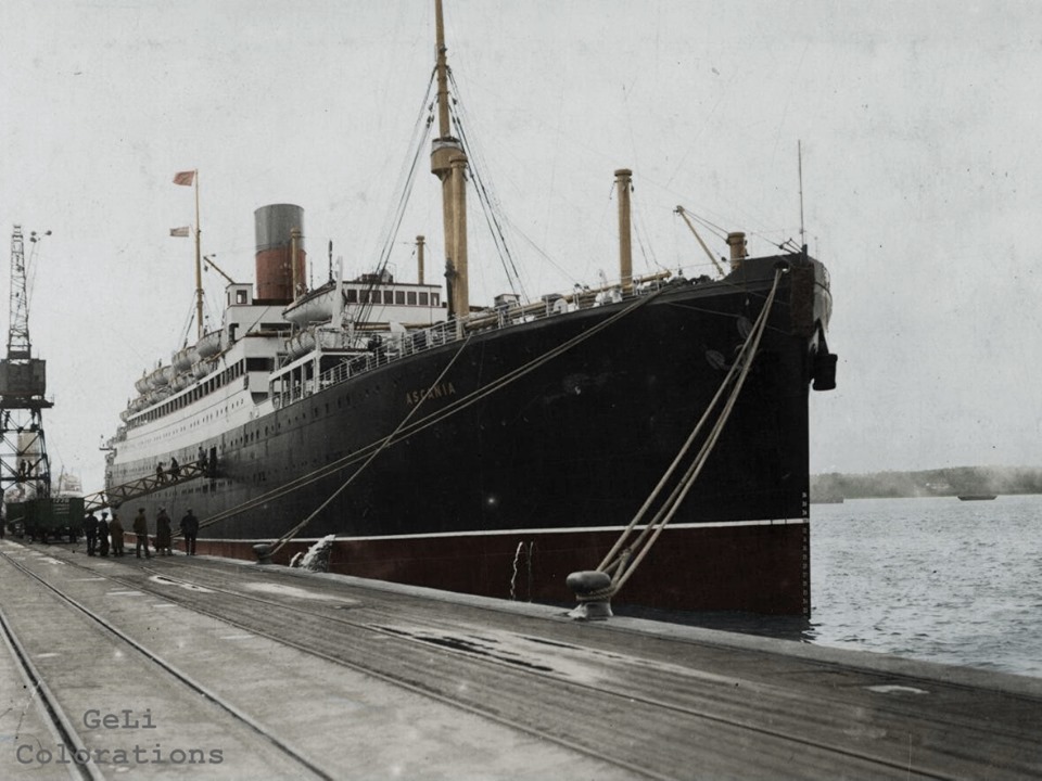 No.390 Ascania launched in 1923 | The World's Passenger Ships