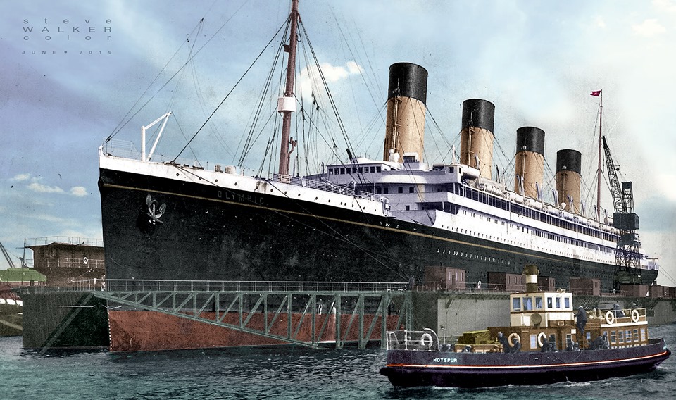 No.155 Olympic launched in 1910 | The World's Passenger Ships