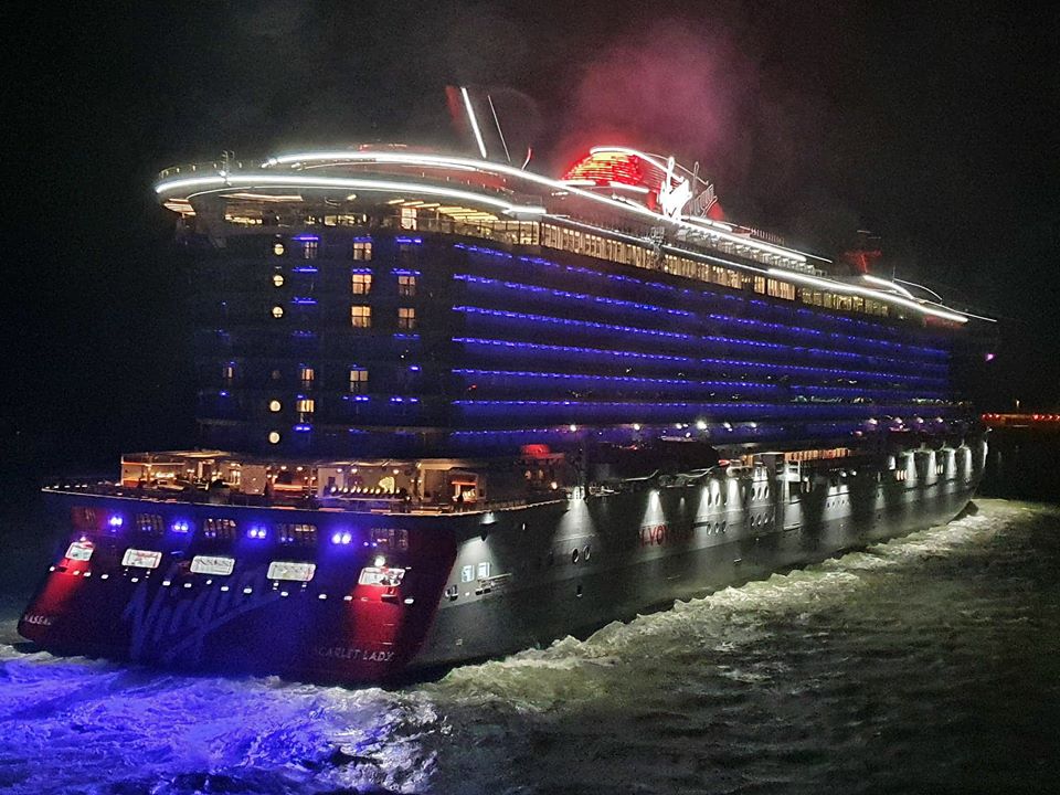 No.1936 Scarlet Lady floated out 8 Feb 2019 | The World's Passenger Ships