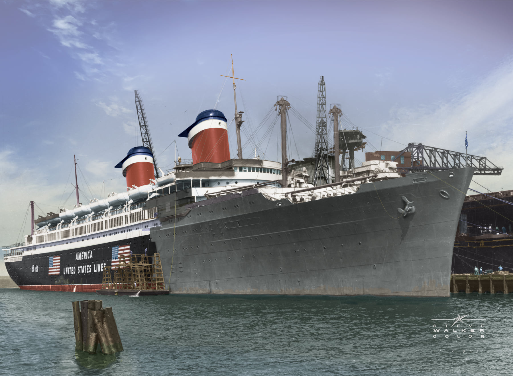 No.633 America launched in 1939 | The World's Passenger Ships