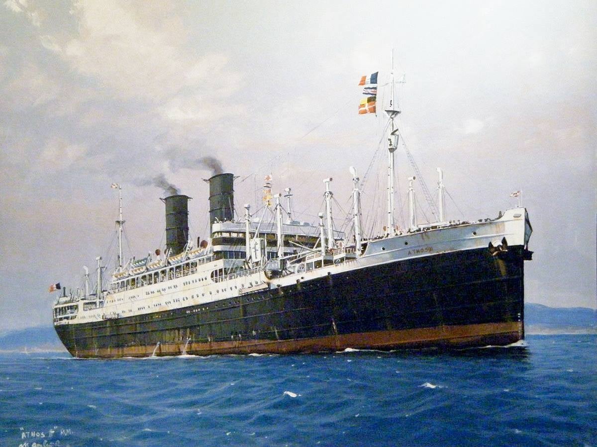 No.430 Athos II launched in 1925 | The World's Passenger Ships
