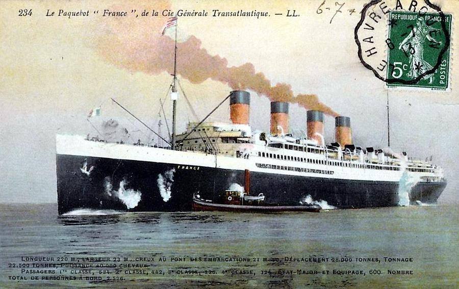No.153 France launched in 1910 | The World's Passenger Ships