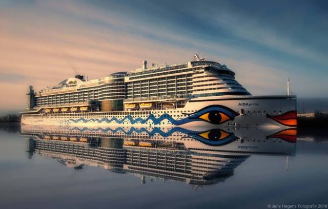 No.1843 AIDAprima launched in 2014 | The World's Passenger Ships