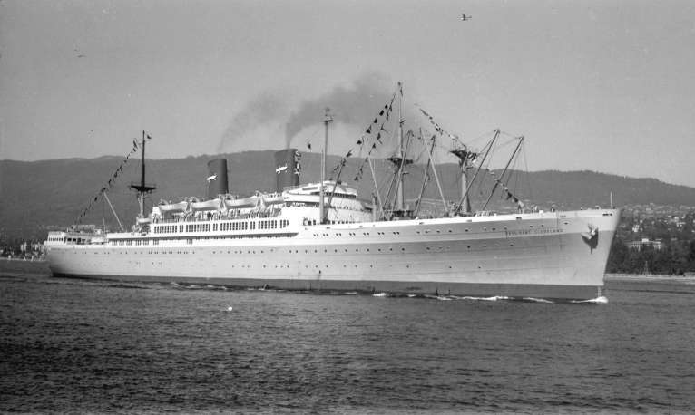 No.739 President Cleveland launched in 1946 | The World's Passenger Ships