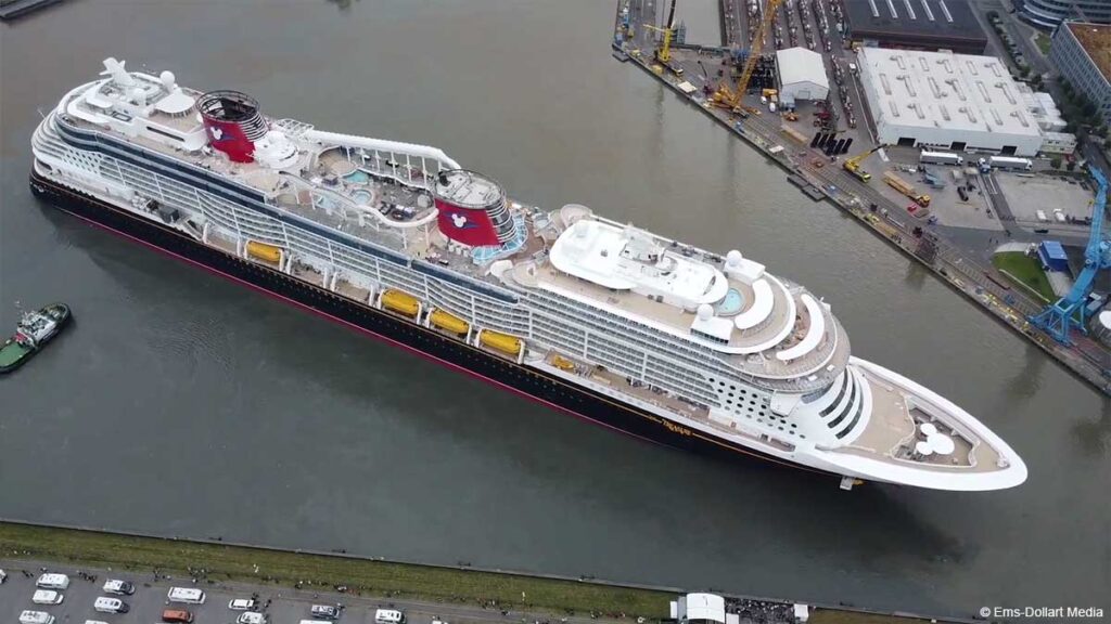 No.2085 Disney Treasure floated 28 March 2024 | The World's Passenger Ships